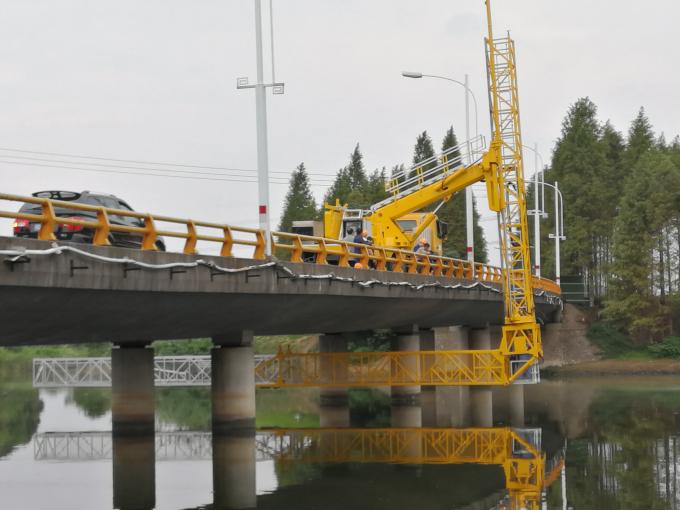 22 M Under Bridge Inspection Platform In Yellow Color , Under Bridge ...