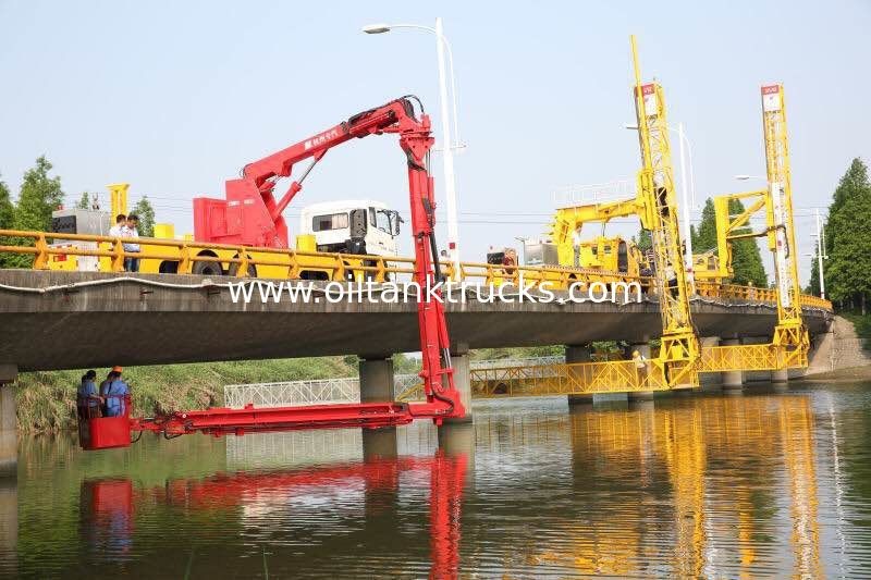 6x4 18M Dongfeng Truck Mounted Access Platform / Bridge Inspection ...