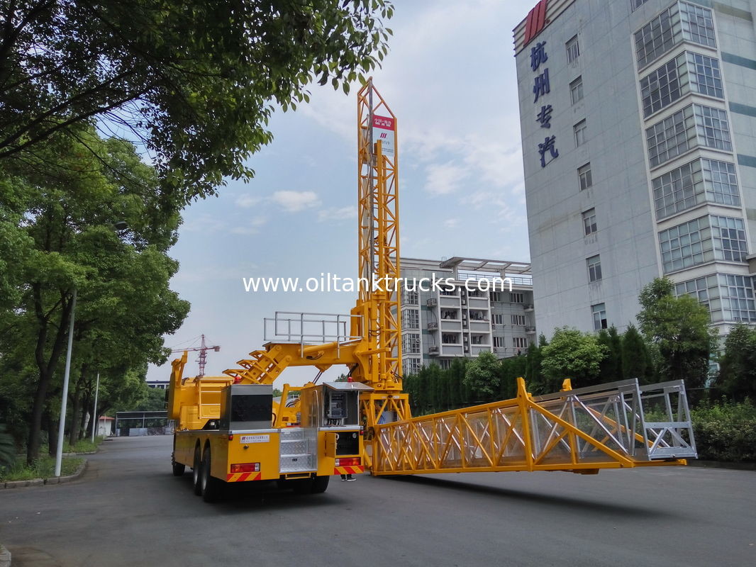 15m Aluminum 800kg Load Bridge Inspection Truck / Truck Mounted Access ...